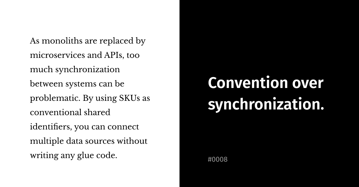 Convention over synchronization.
