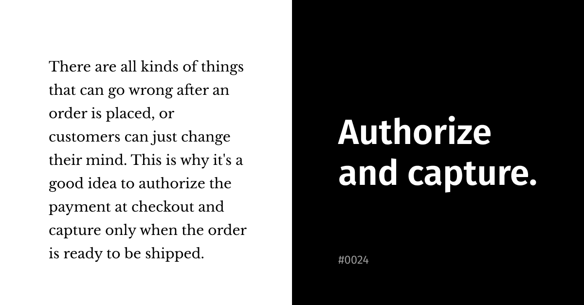 Authorize and capture.