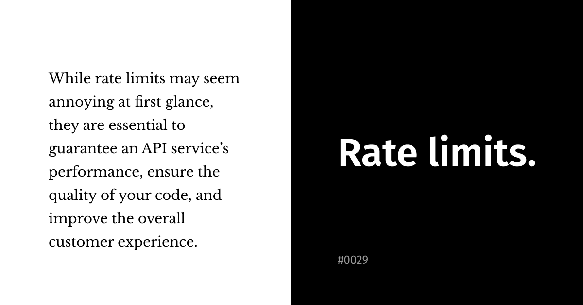 Rate limits.